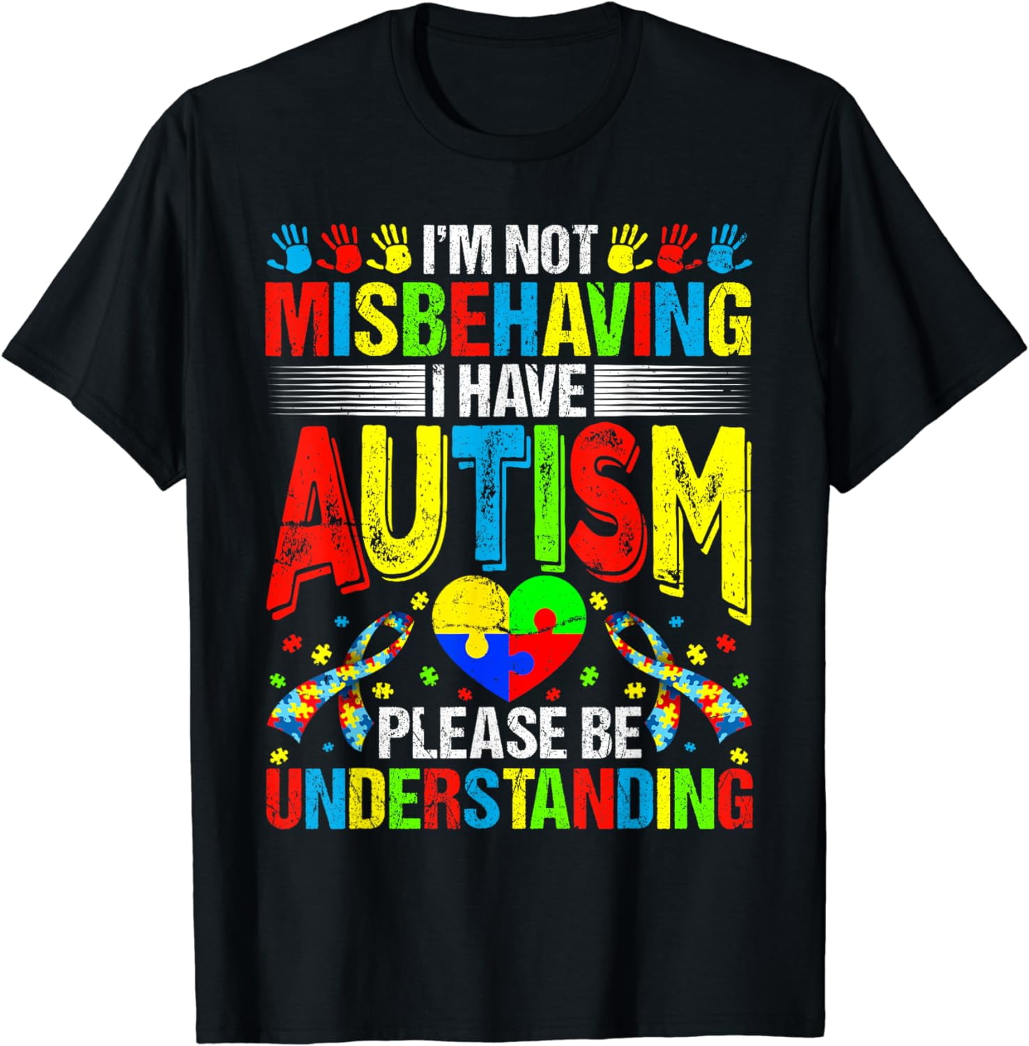 Autism I'm Not Misbehaving I Have Autism Awareness Month T-Shirt ...