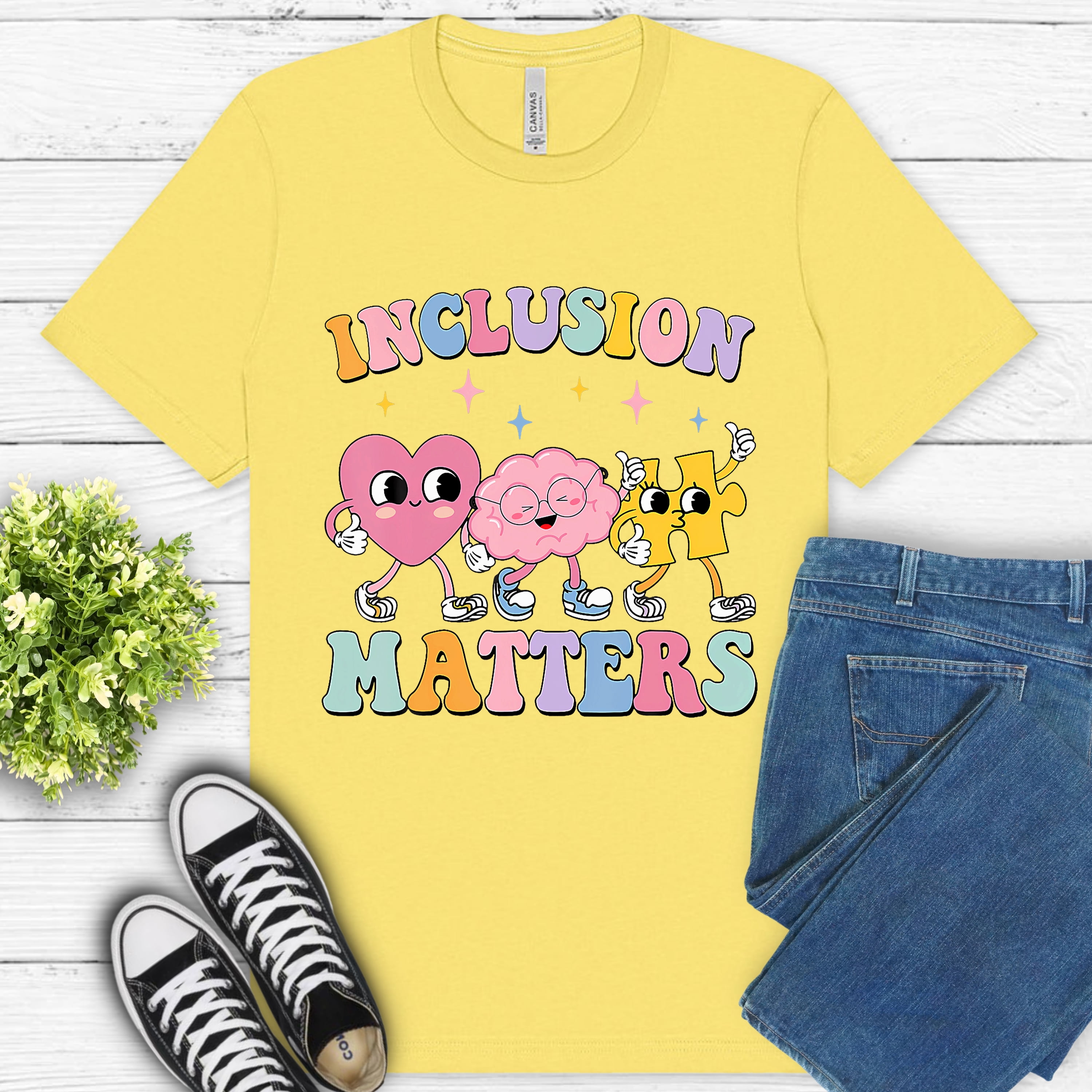 Autism Inclusion Shirt – Colorful Pastel Kindness and Acceptance ...
