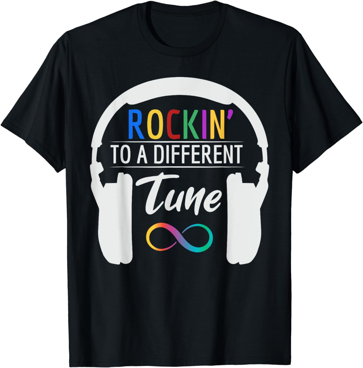 Autism Infinity Symbol Rockin To A Different Tune T-Shirt - Walmart.com