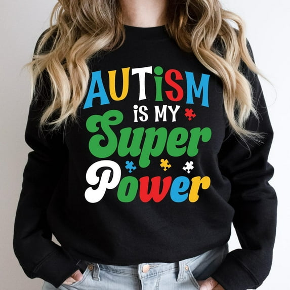 Autism Is My Super Power Shirt: Neurodiversity Awareness Tee TSHIRT All Size S-5XL - Walmart.com
