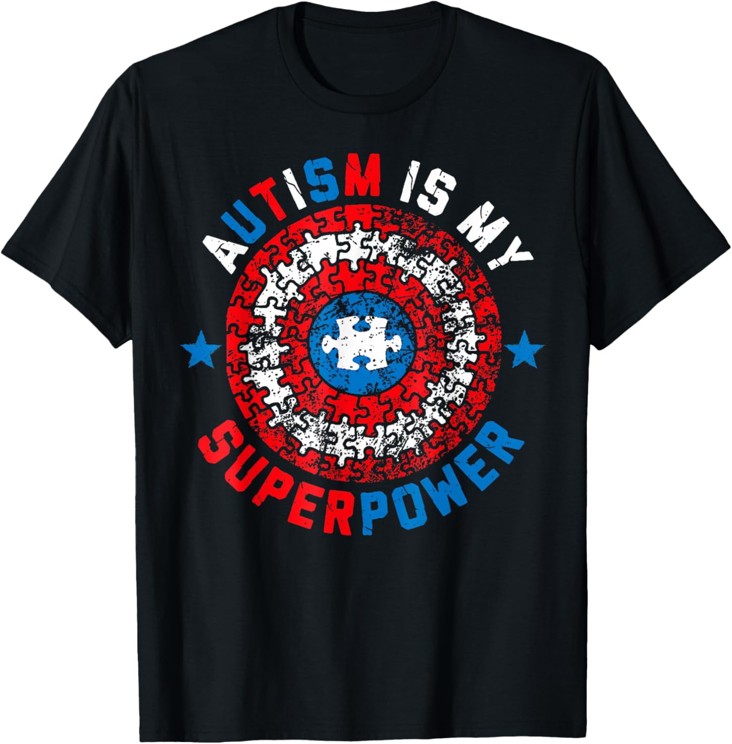 Autism Is My Superpower Autism Awareness Autistic For Boys T-Shirt ...