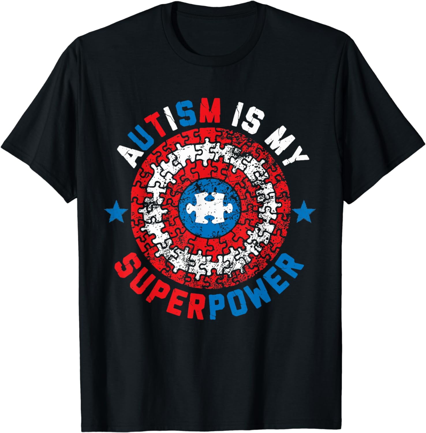 Autism Is My Superpower Autism Awareness Autistic For Boys T-Shirt ...