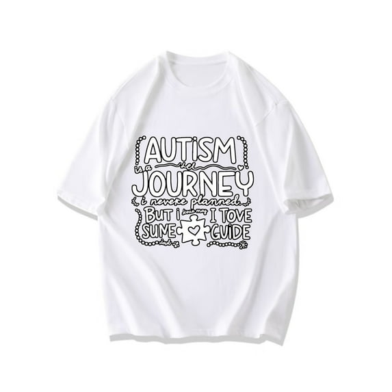 Autism Journey T Shirt Black Autism Awareness Puzzle Piece And Text ...