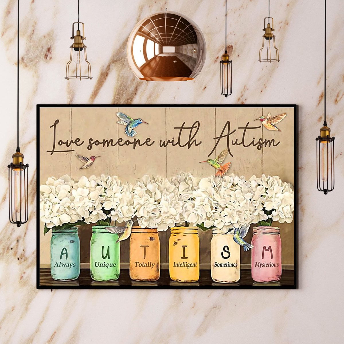 Autism Love Someone With Autism Hummingbird Lovers Great Gift ...