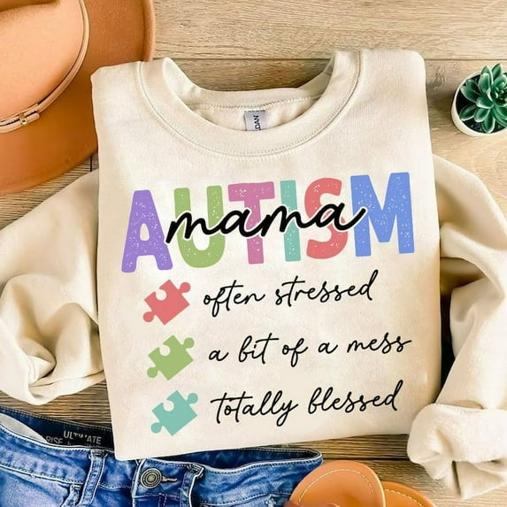Autism Mama Autism Mom Neuro-Diverse Mama, Mothers Day Autism Awareness ...