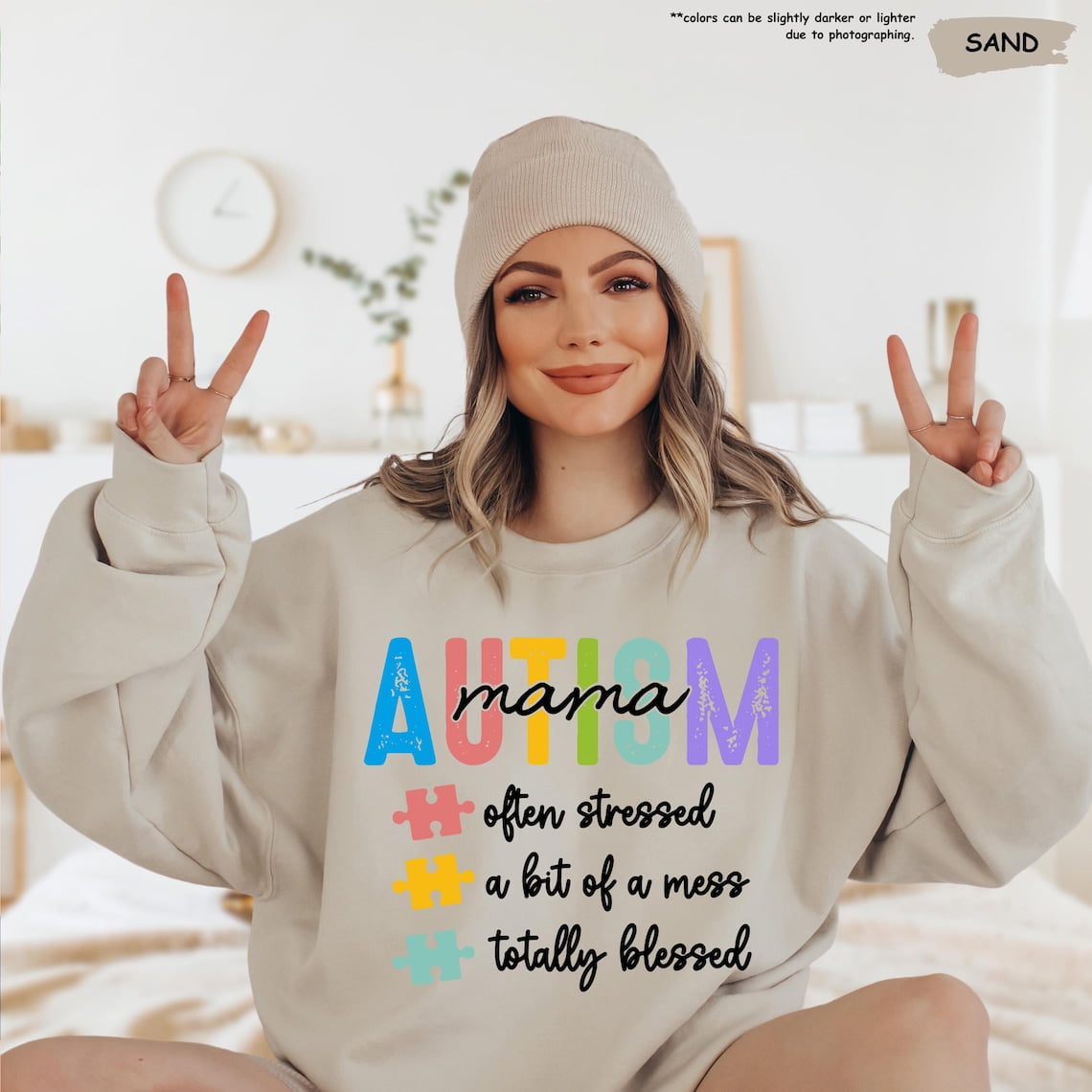 Autism Mama Puzzle Sweatshirt, Autism Awareness , Autism Mom Gift ...