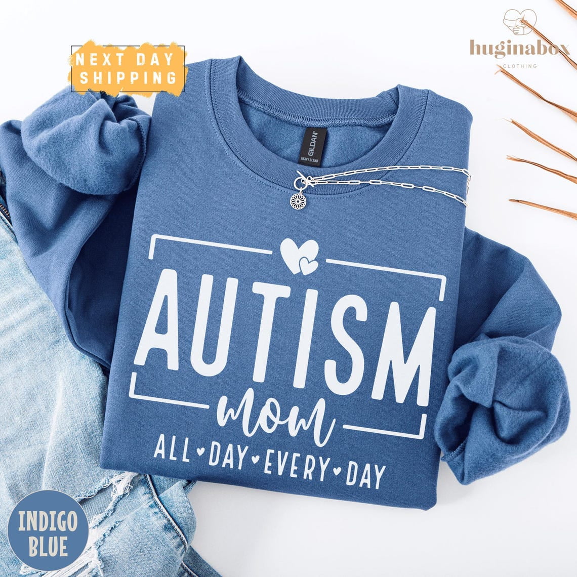 Autism Mama Sweatshirt, All Day Every Day Autism Mom Sweater, Autism ...