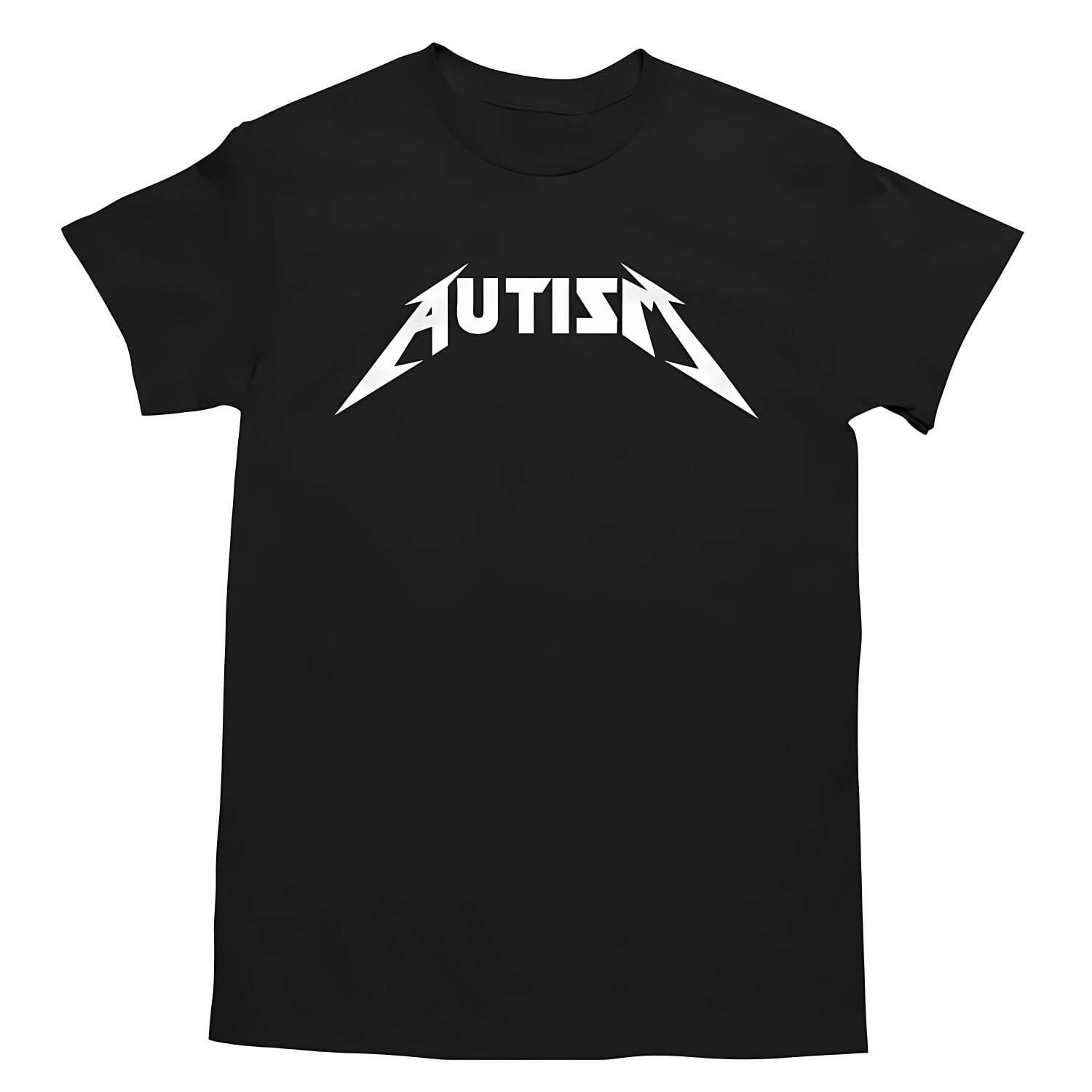 Autism Metal Font T-Shirt Edgy Typography For Autistic Teens - Walmart.com