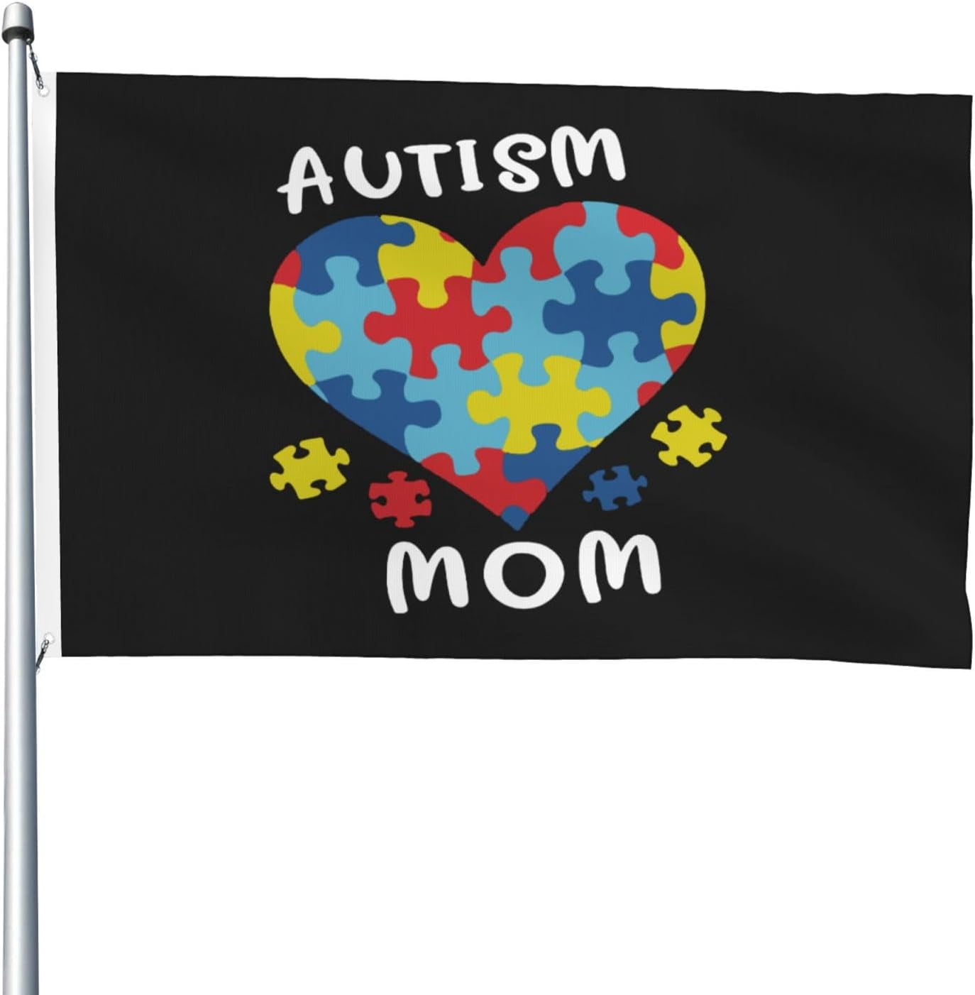 Autism Mom Autism Awareness Flag 4x6 Ft Outdoor Decoration Banner Yard ...