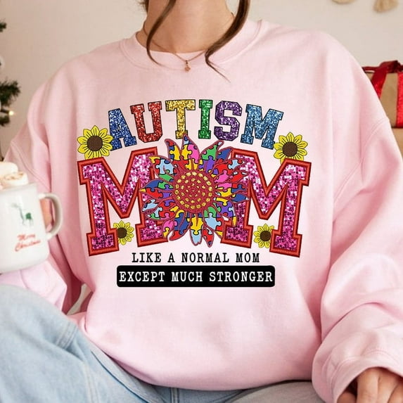 Autism Mom Autism Puzzle Glitter Autism Mama Like A Normal Mom Except ...