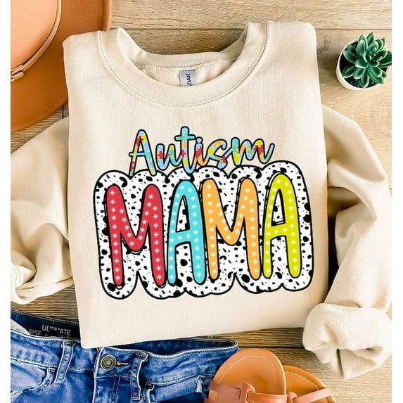 Autism Mom Dalmatian Autism Mom Retro Autism Dalmatian Dots Autism mom ...