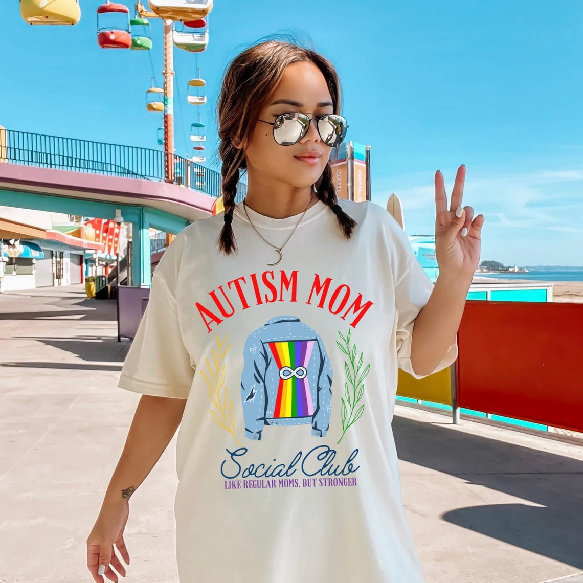 Autism Mom Neurodiversity Awareness Graphic T Shirt - Walmart.com