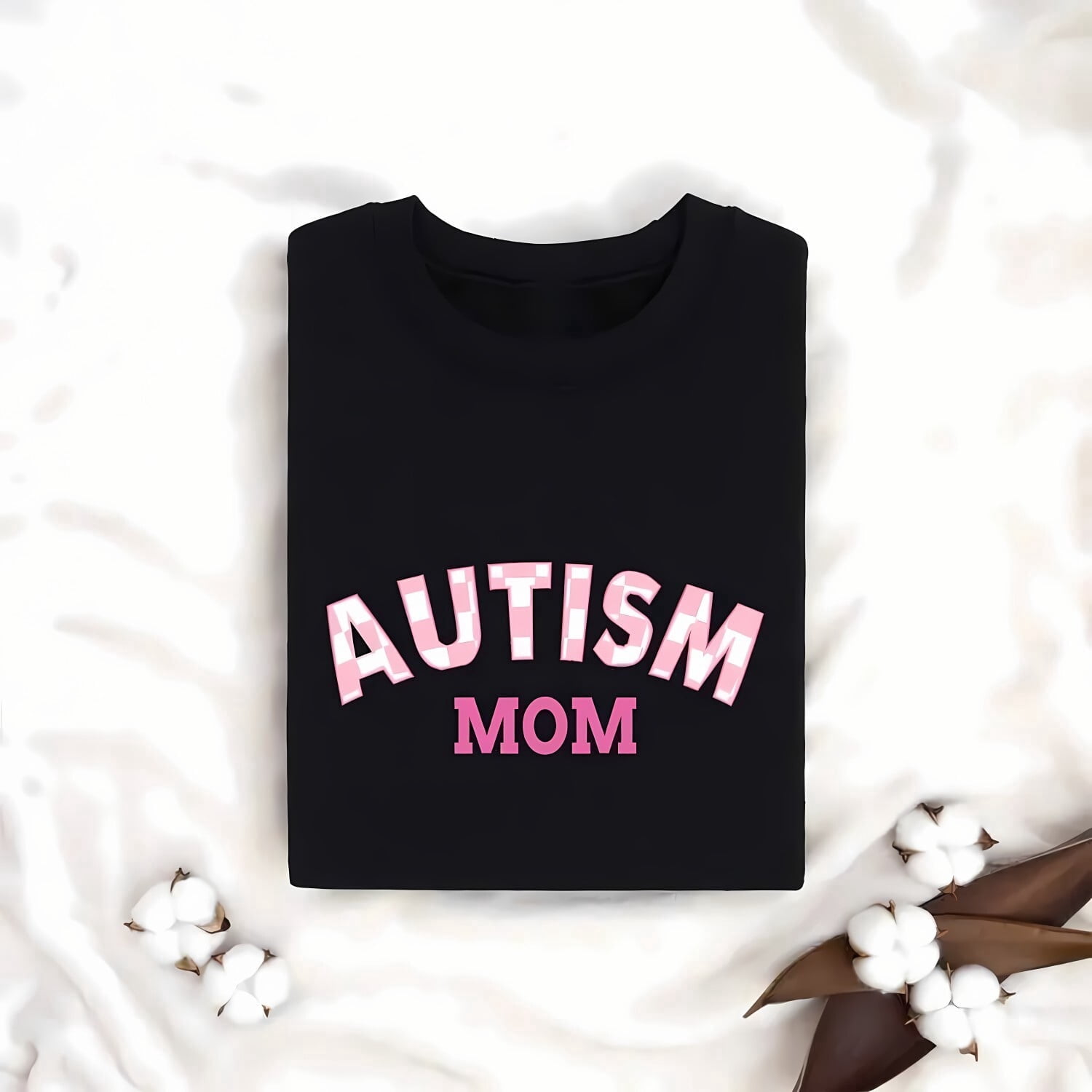 Autism Mom Pink T-Shirt Puzzle Letter Print For Mothers - Walmart.com