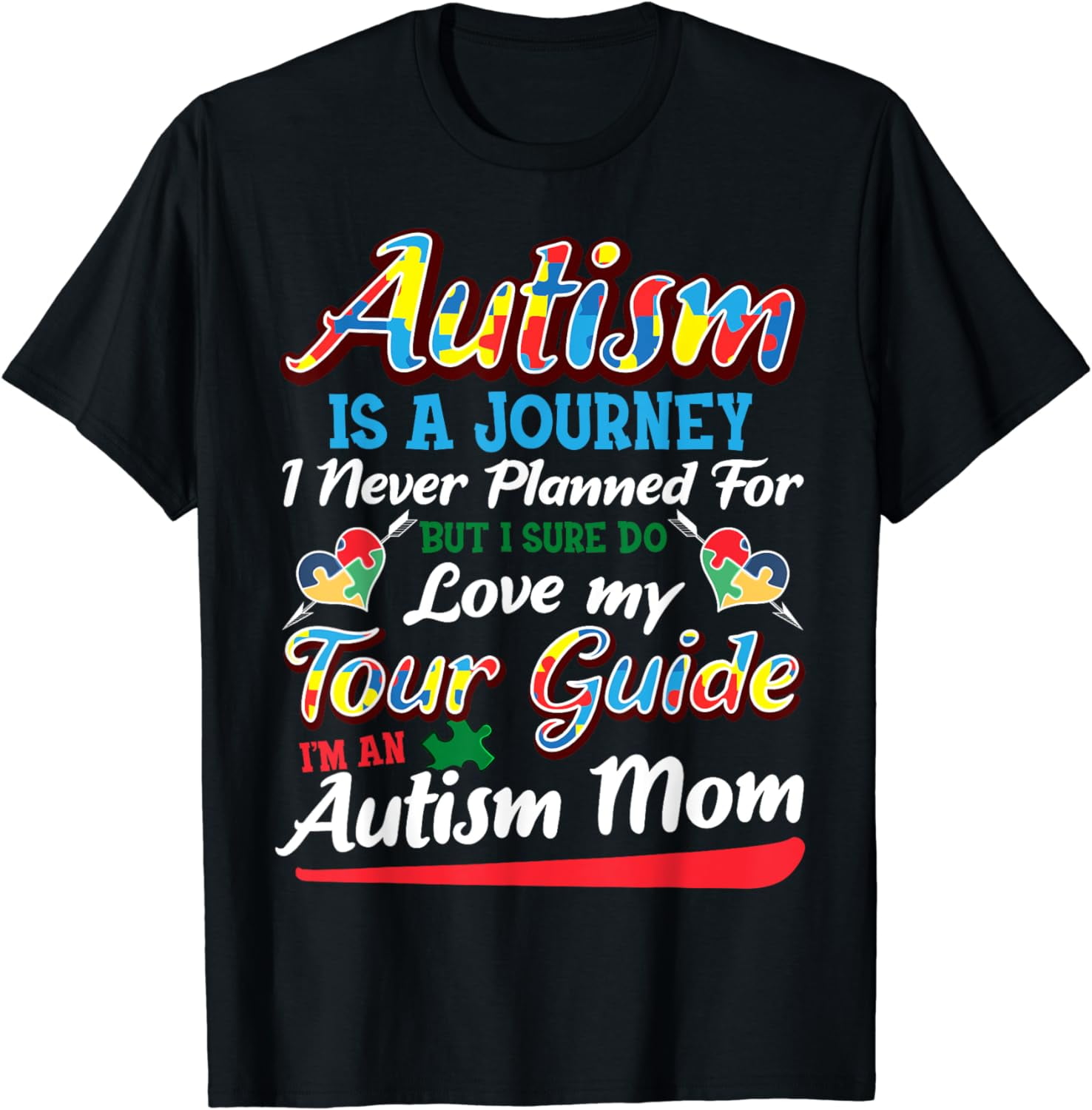 Autism Mom Shirt Autism Awareness Shirt Autism Is A Journey T-Shirt ...