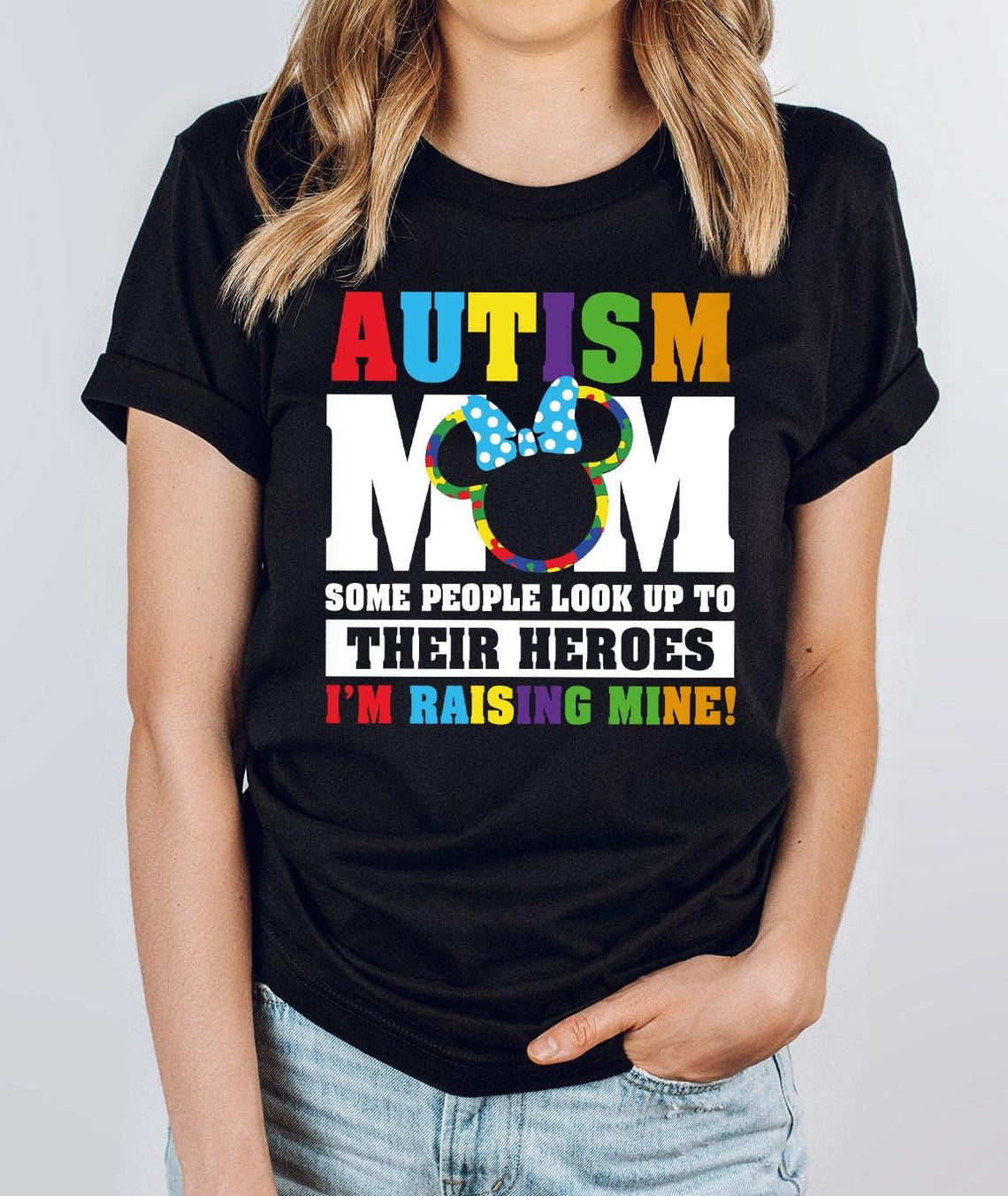 Autism Mom Shirt, Disney Autism Mom Minnie Shirt, Disney Autism ...