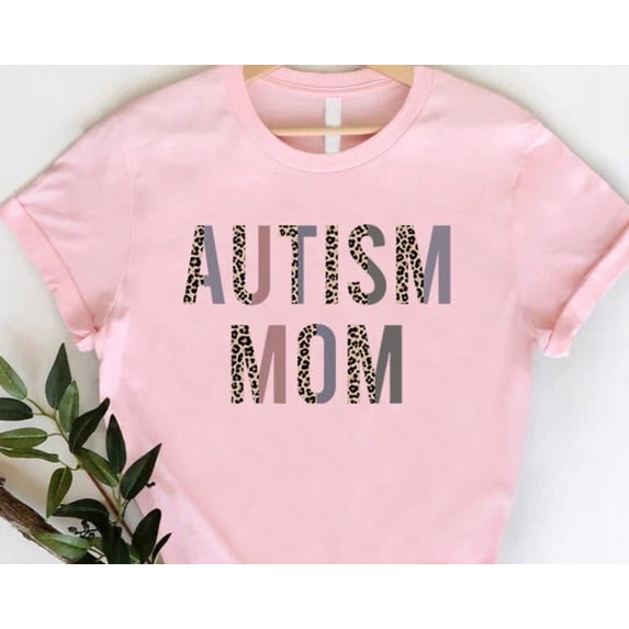 Autism Mom Shirt Leopard Print Autism Awareness Tee Neurodiversity ...