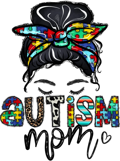 Autism Mom Sticker Phone Decal Water Bottle Stickers Car Decals, Laptop ...