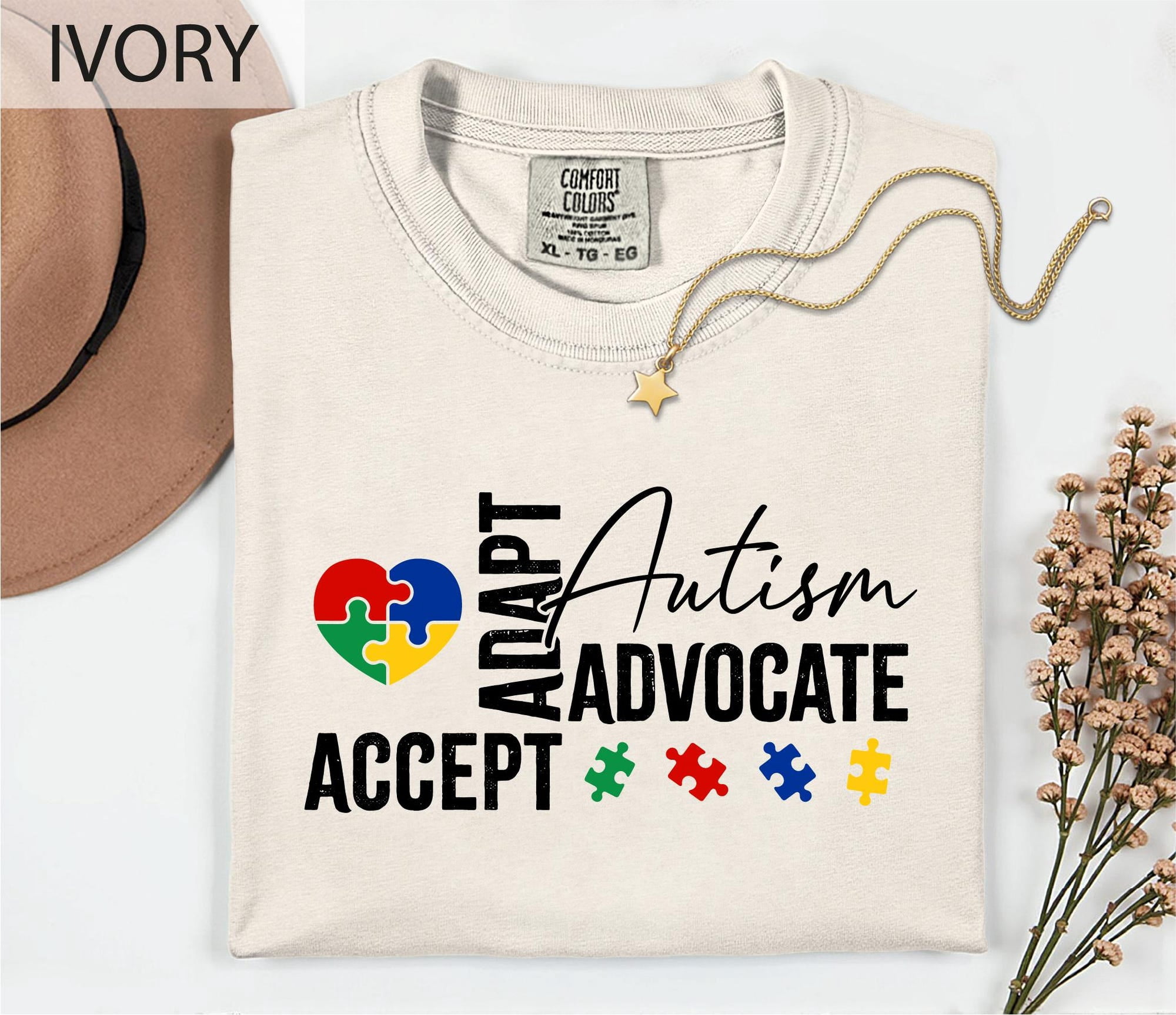 Autism Mom TShirt Colorful Puzzle Bolt Top Autism Awareness Month April ...