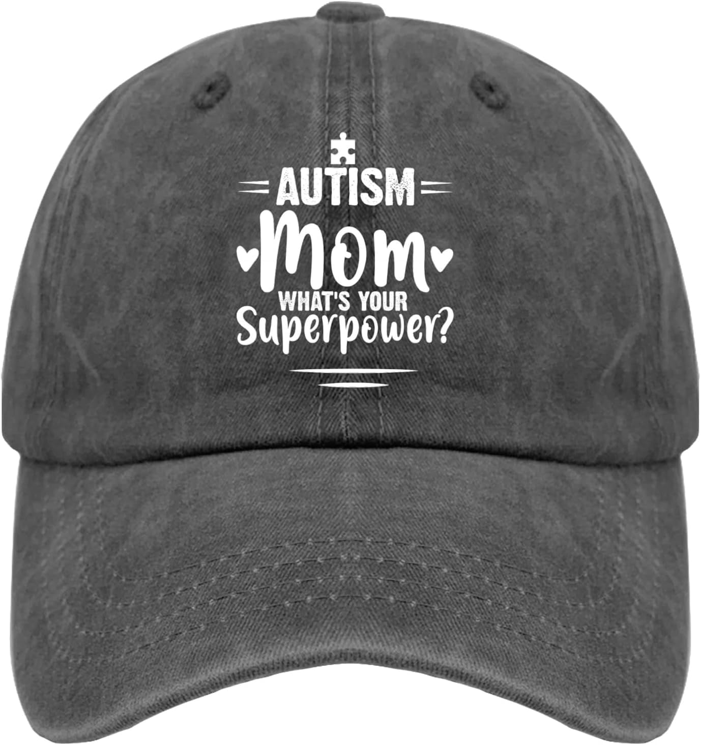 Autism Mom Whats Your Superpower Sun Hat American Hat Pigment Black ...