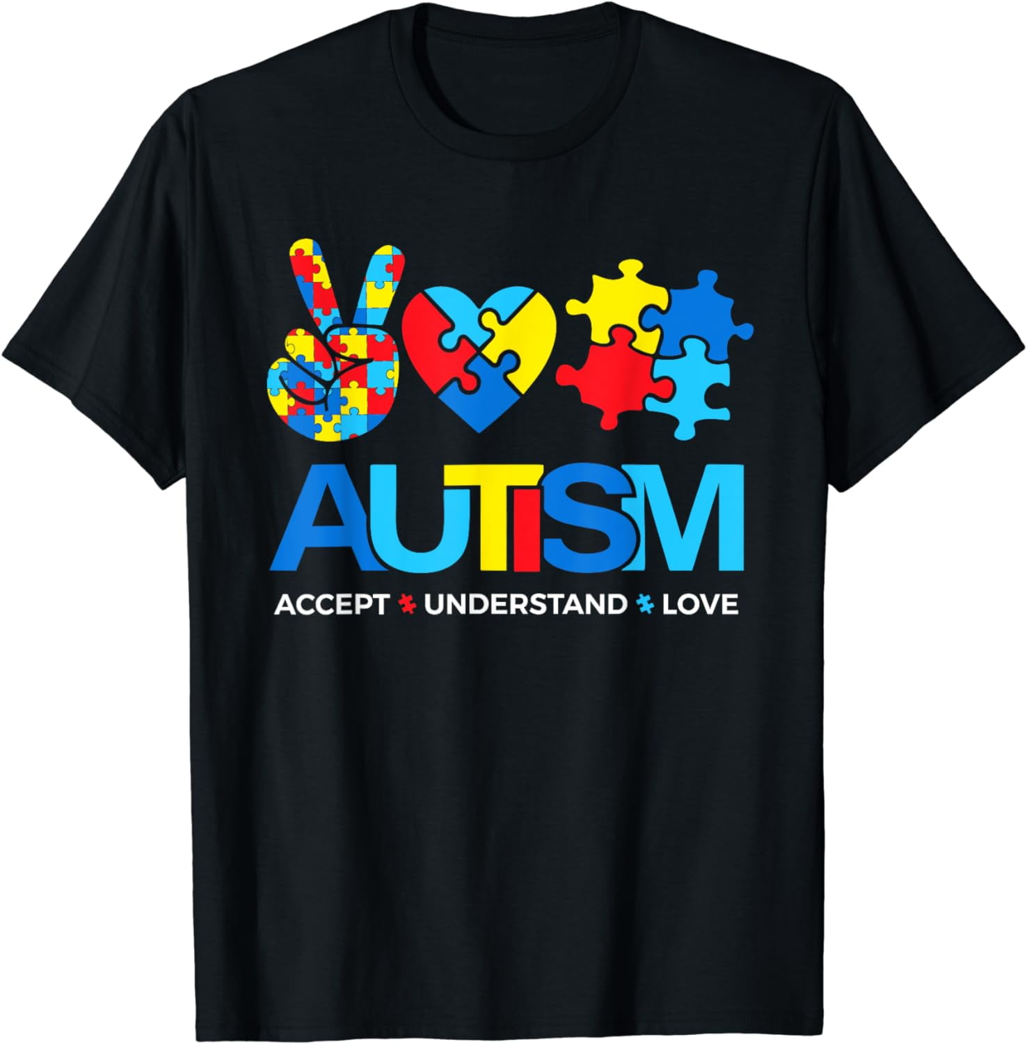 Autism Month Accept Understand Love Puzzle Women Kid Shirt T-Shirt ...
