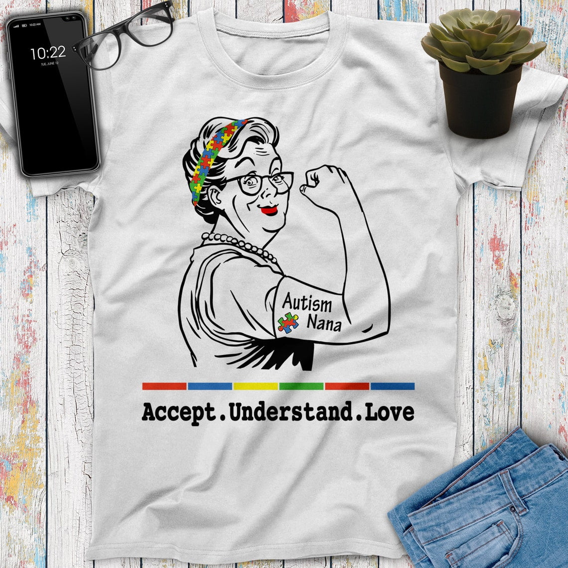 Autism Nana Accept Understand Love Autism Awareness T Shirt, Kindness Shirt, Be Kind Shirt ...