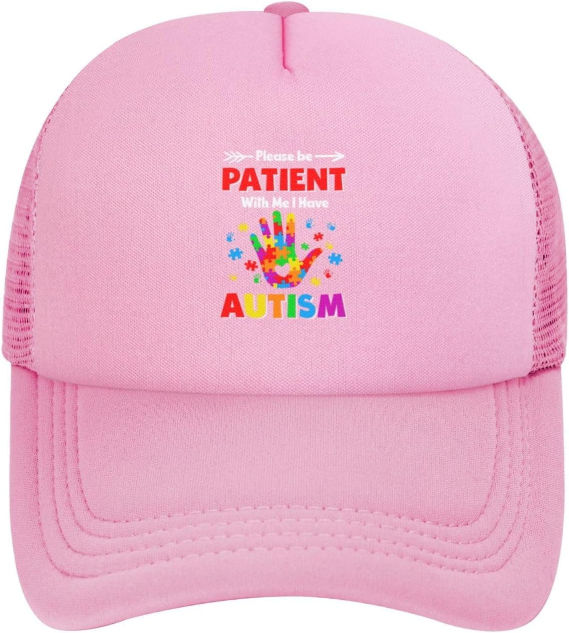 Autism Please Be Patient with Me I Have Autism Mesh Baseball Cap Sun ...