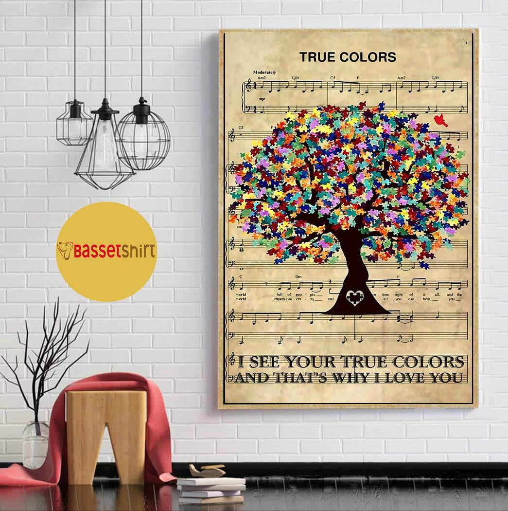 Autism Poster I see your true colors poster 24 x 36 Inch Poster ...
