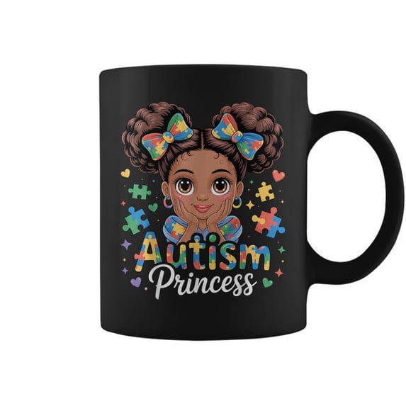 Autism Princess Coquette Bow Daughter Autism Awareness Girls Coffee ...