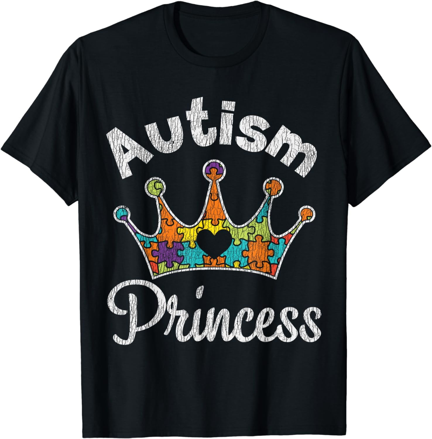 Autism Princess Daughter Family Autistic Kids Awareness Girl T-Shirt ...