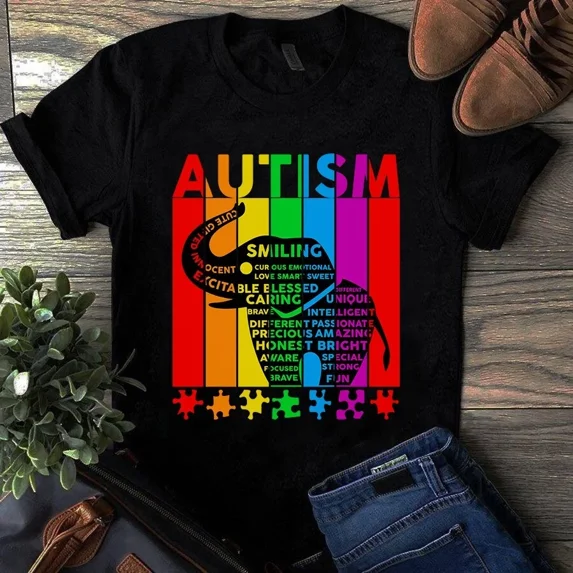 Autism Puzzle Elephant Definition Autism Awareness Fan Ts, Vintage T ...