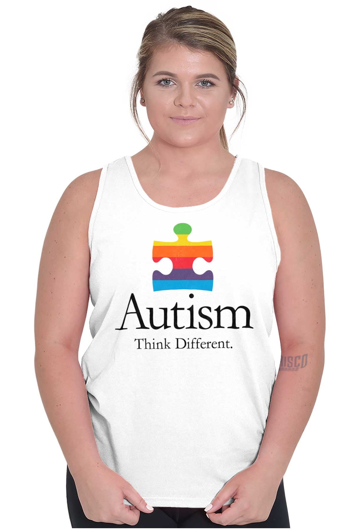 Autism Puzzle Piece Think Different Tank Top T Shirts Men Women Brisco ...