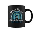 Autism Rainbow Leopard April We Wear Blue Autism Awareness Coffee Mugs ...