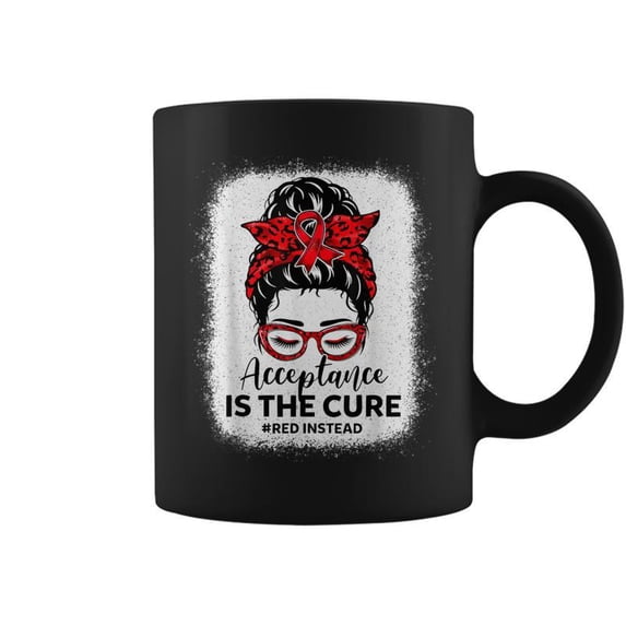 Autism Red Instead Acceptance Not Awareness Redinstead Coffee Mugs ...