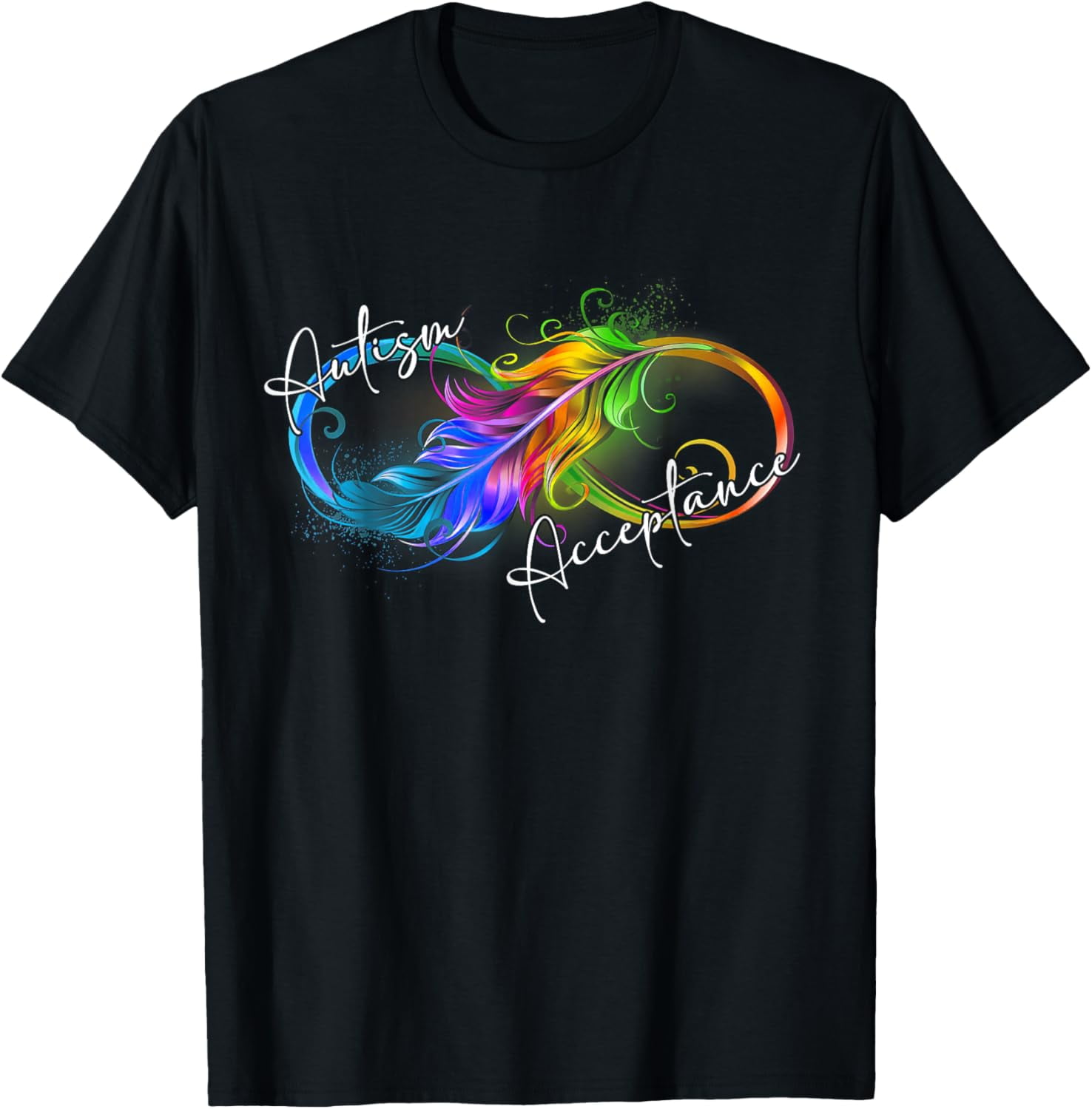 Autism Red Instead Infinity Symbol Autistic Acceptance T-Shirt ...