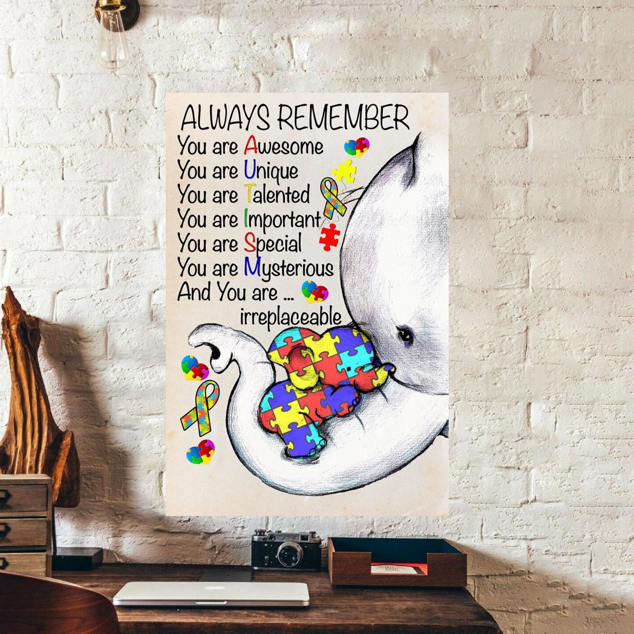 Autism Remember You Are Special Poster Elephant poster Autism Poster 11 ...
