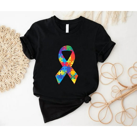 Autism Ribbon Shirt, Autism Support Squad Shirt, Autism Awareness Gift ...
