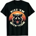 Autism Rizz Em With The Tism Meme Autistic Raccoon Graphic Crew Neck ...