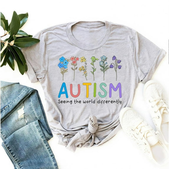 Autism Seeing The World Differently Shirt, Teacher Shirt, Autism ...