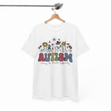 Autism Seeing The World Differently T-Shirt Artistic Flower Tee ...