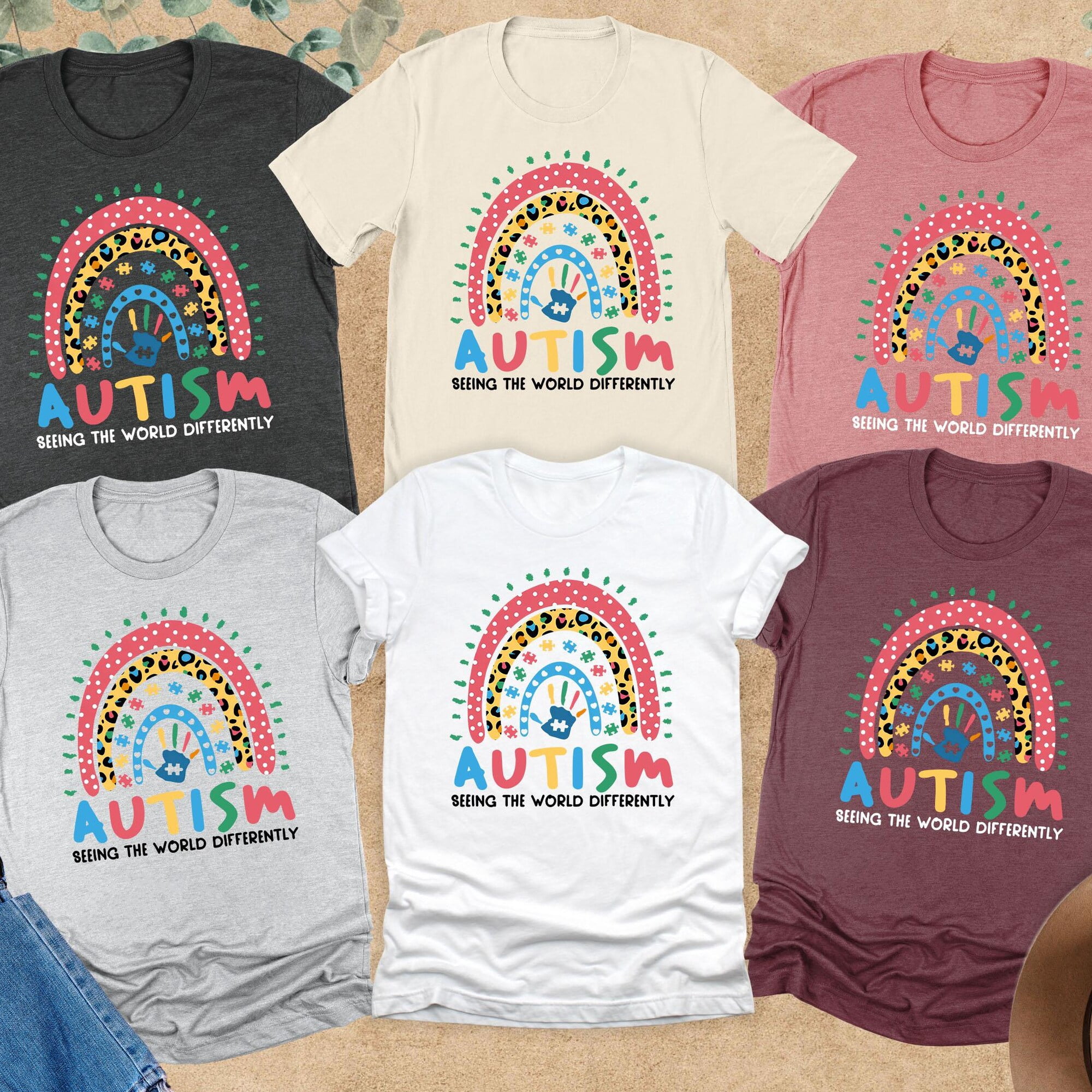 Autism Seeing the World Differently Shirt Autism Awareness Month Gift ...