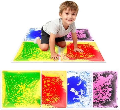 Autism Sensory Floor Tiles: Lava Flow Liquid Play Mat for Special Needs ...