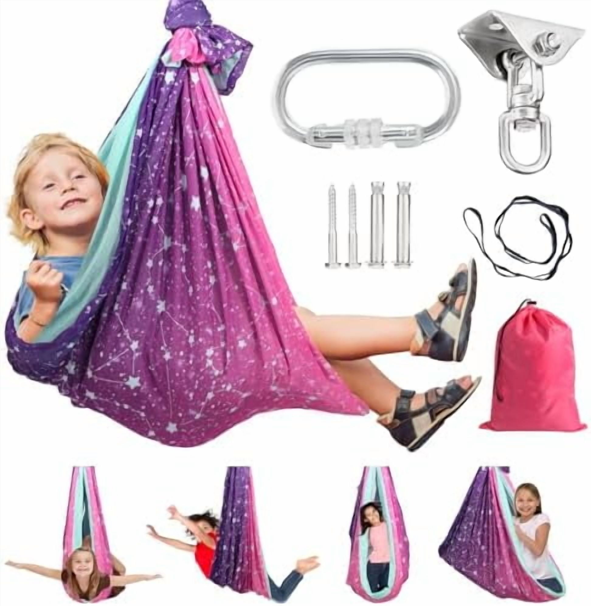 Autism Sensory Swing for Kids & Adults Holds up to 220lbs Indoor ...