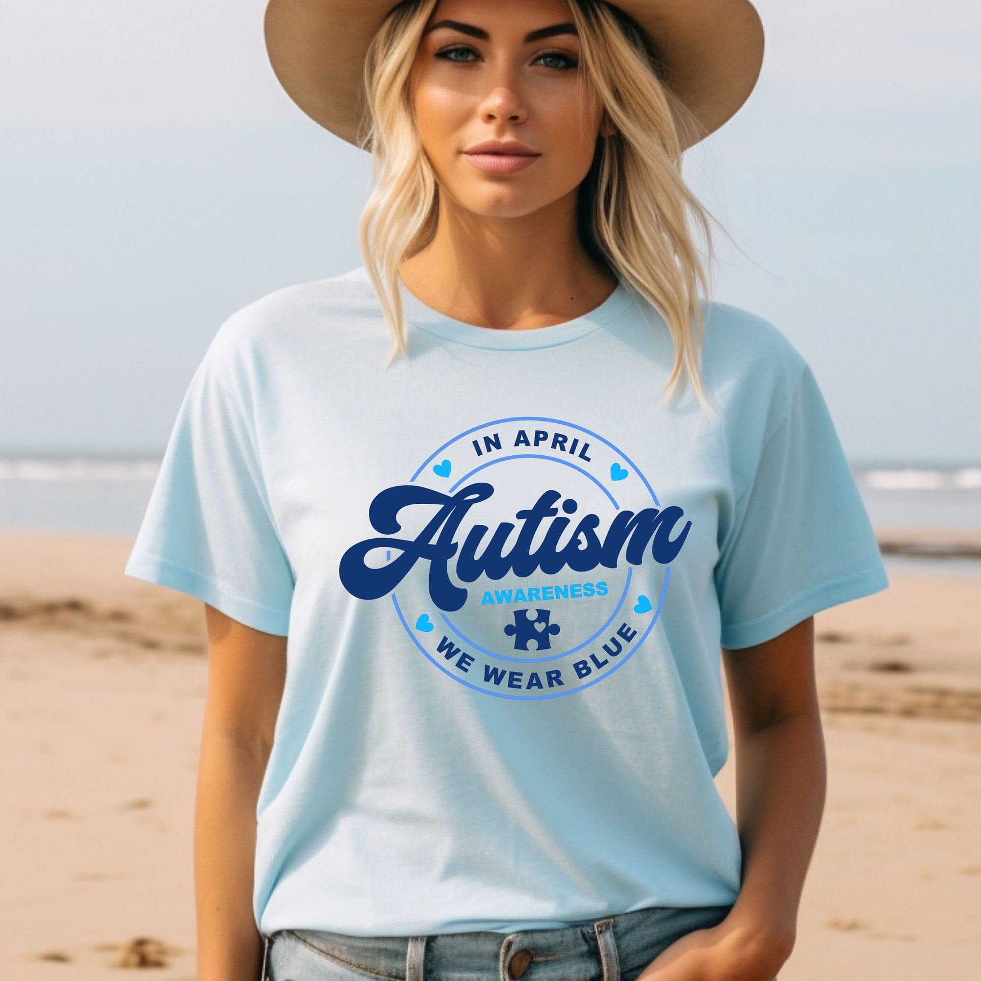 Autism Shirt In April We Wear Blue Shirt Autism Mom Shirt April We Wear ...