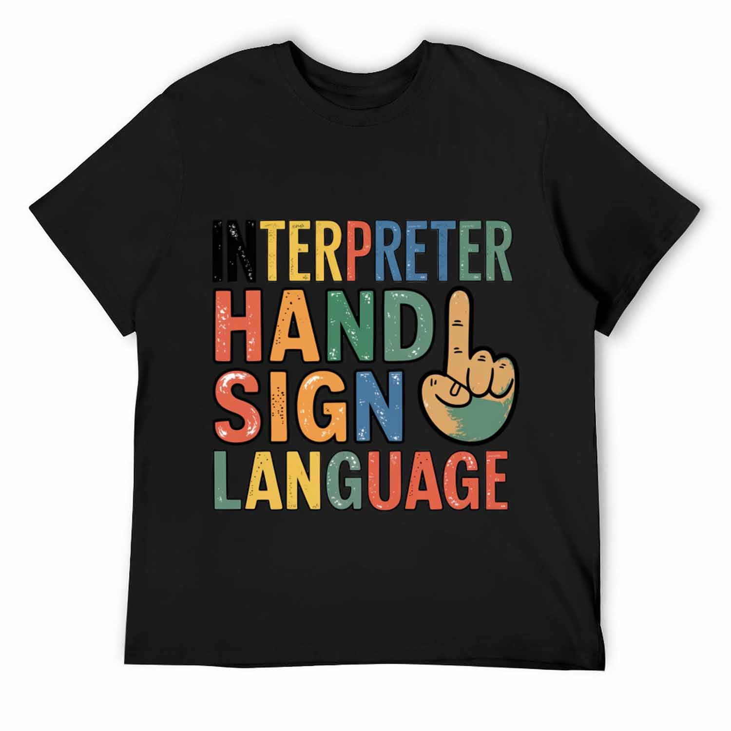 Autism Shirt Interpreter Hand Sign Language Autism Awareness Shirt For ...