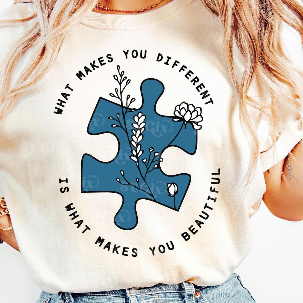 Autism Shirt, What Makes You Different Is What Makes You Beautiful Shirt, Autism Awareness Quote ...
