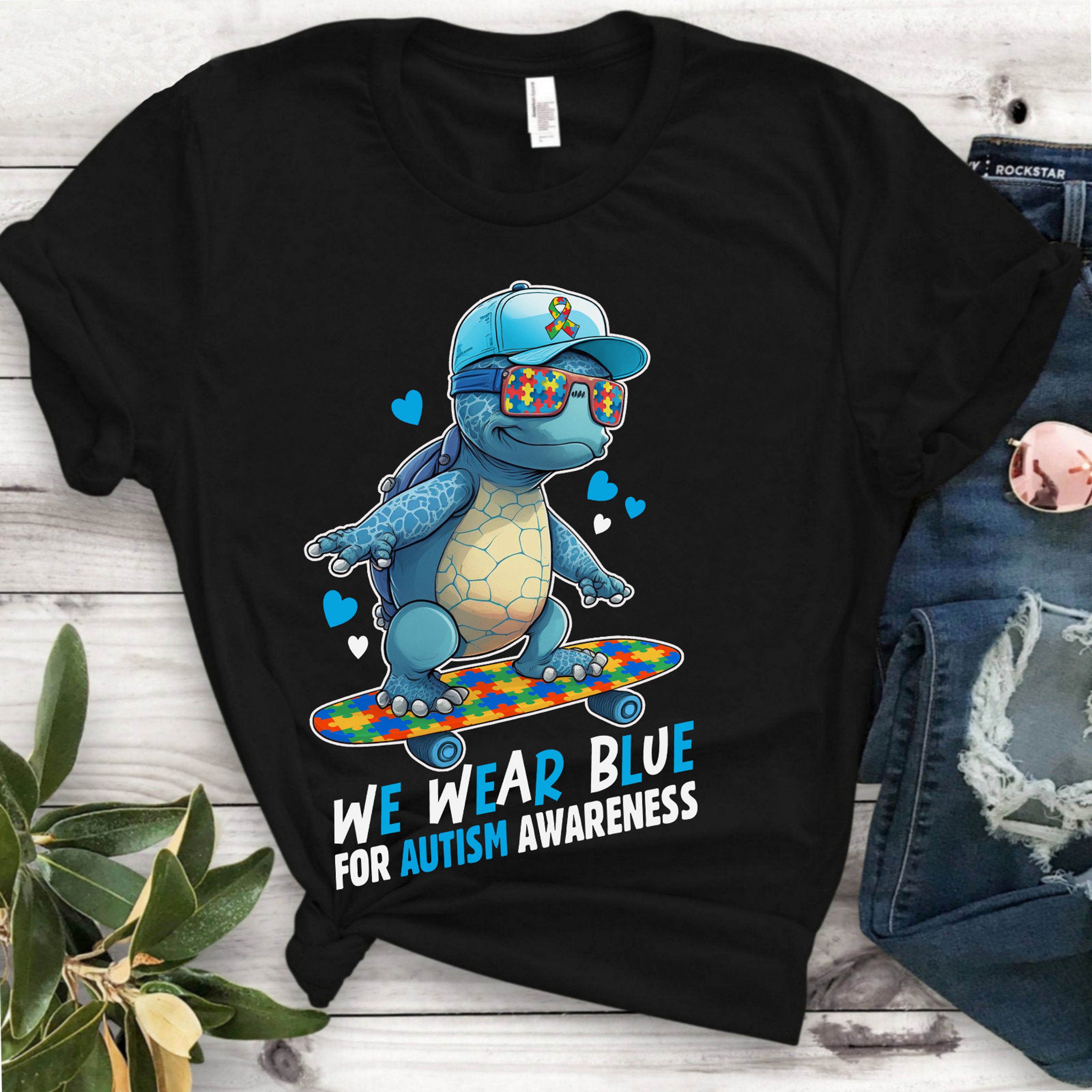 Autism Shirts Awareness TShirt, In April We Wear Blue, Autism Month, In ...
