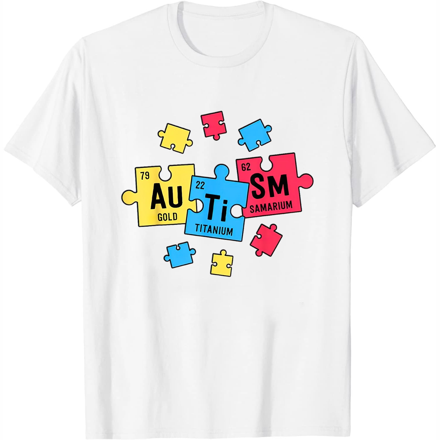 Autism Shirts For Teachers SPED Periodic Table Elewoments T-Shirt White ...