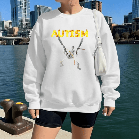 Autism Skeleton Funny Dank Meme Oddly Specific Sweatshirt, for Men ...