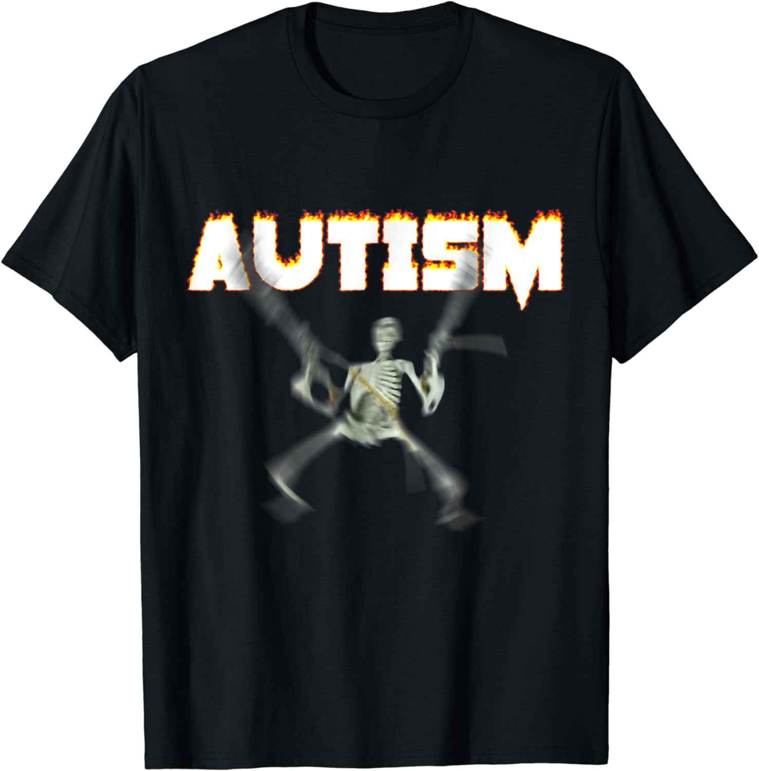 Autism Skeleton Meme T-Shirt - Walmart.com