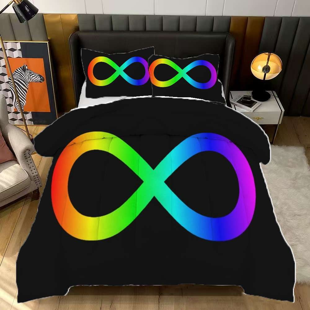 Autism Spectrum Infinity Awareness Symbol Comforter Set Twin Size ...
